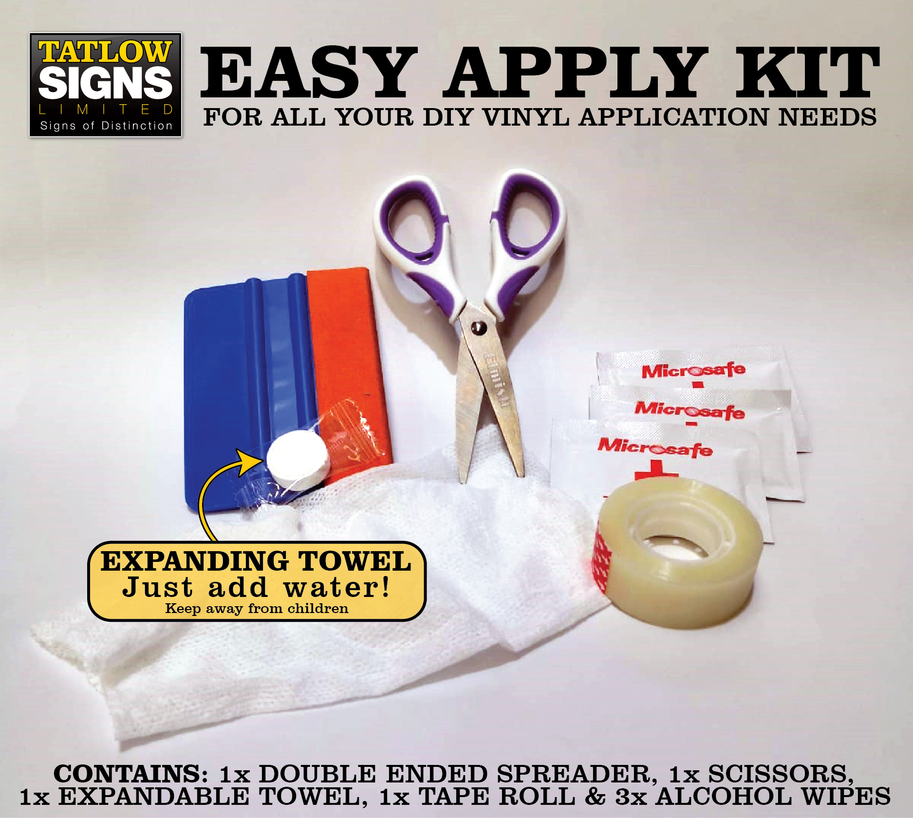 Vinyl Easy Apply Kit - Tatlow Signs Limited